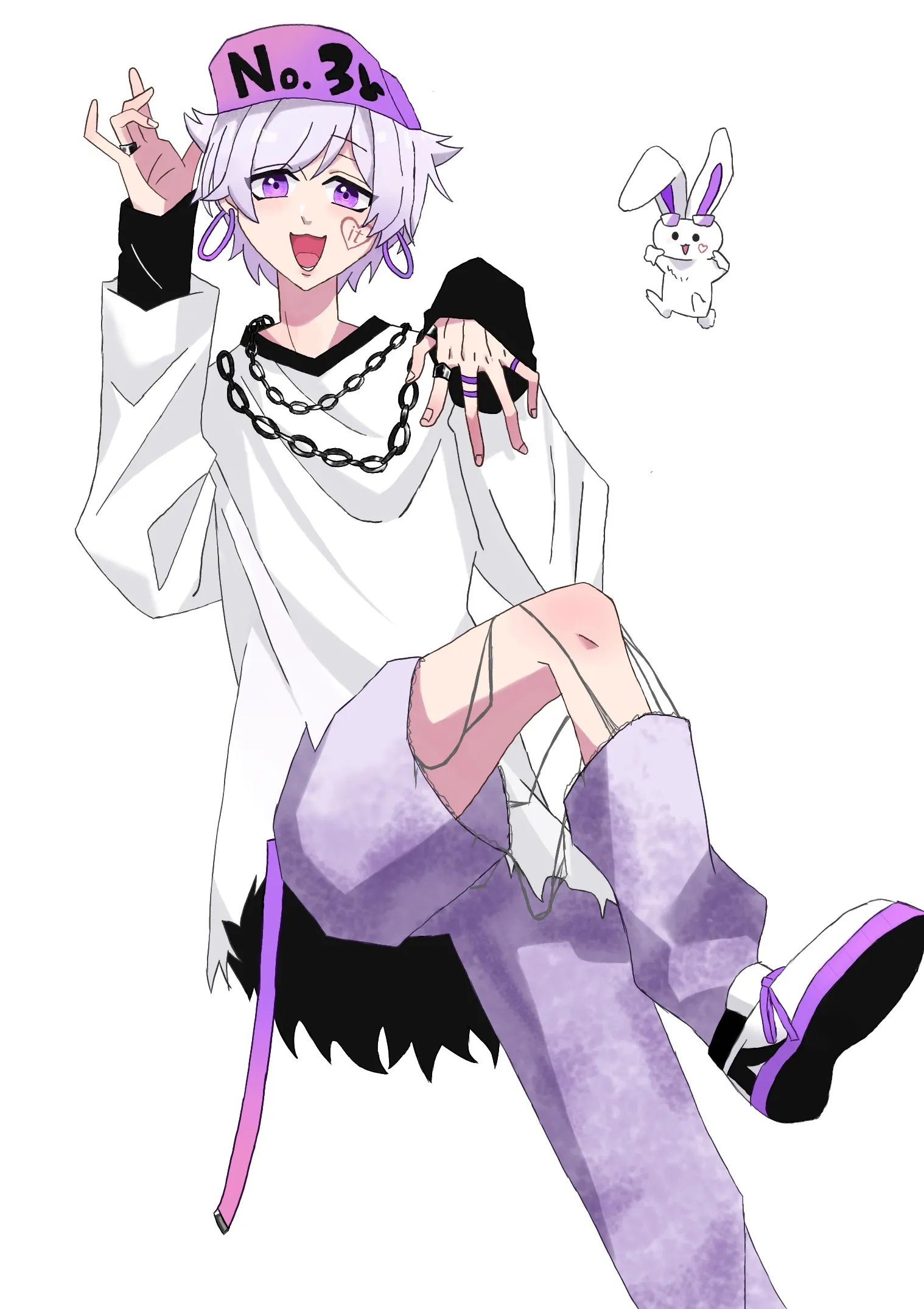 第131話：🤍くん(オリ曲)（空の絵が上手くなりたいイラスト練習部屋）｜無料スマホ夢小説ならプリ小説 byGMO