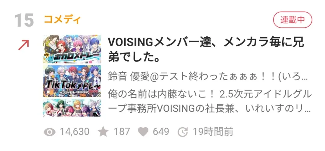 第16話：ゑ？？？？(お知らせ)(番外編アリ！！)（v0scメンバー達、メンカラ毎に兄弟でした。）｜無料スマホ夢小説ならプリ小説 byGMO