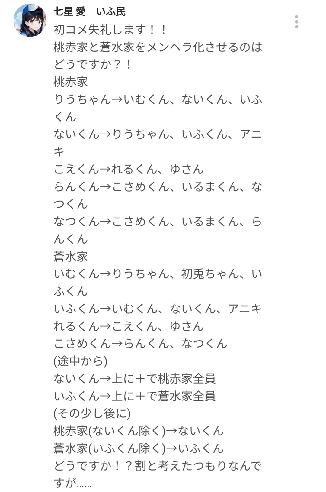 第47話：まだまだ続くぜ☆鈴音、夏のリク祭り！！（v0scメンバー達、メンカラ毎に兄弟でした。）｜無料スマホ夢小説ならプリ小説 byGMO